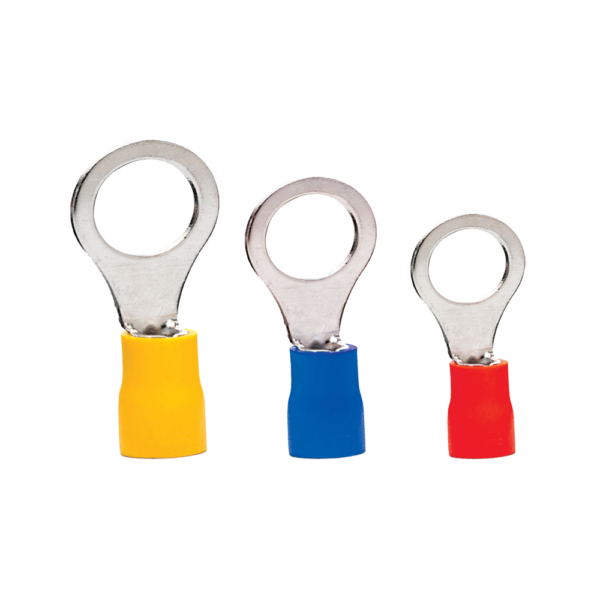 TERMINAL TIPO OJO AISLADA (PVC) 3/16 (B) AZUL 16-14 AWG 4.76mm - Dinet